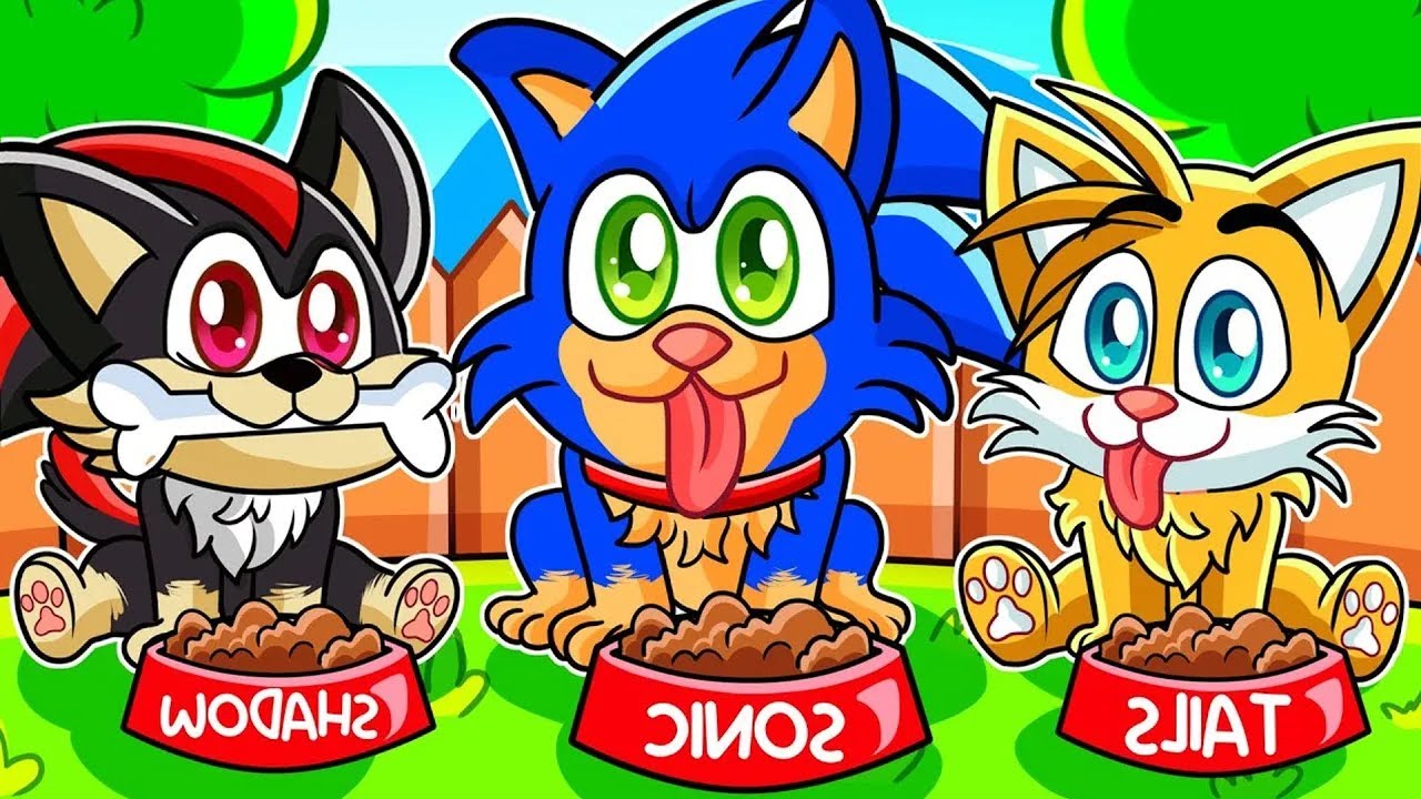¡NOS CONVERTIMOS en UNA FAMILIA de PERROS con SONIC Y SHADOW en ROBLOX ...