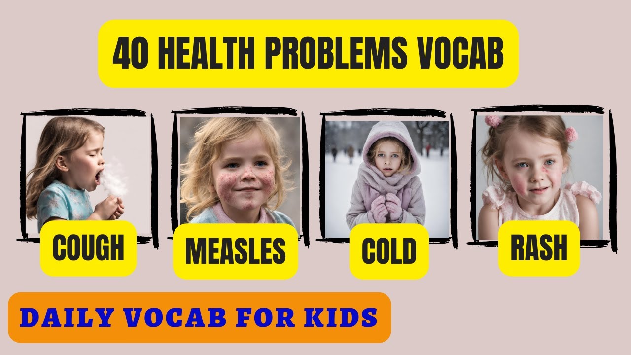 Health and Illness Vocab | Vocabularies With Pictures | Health Problems ...