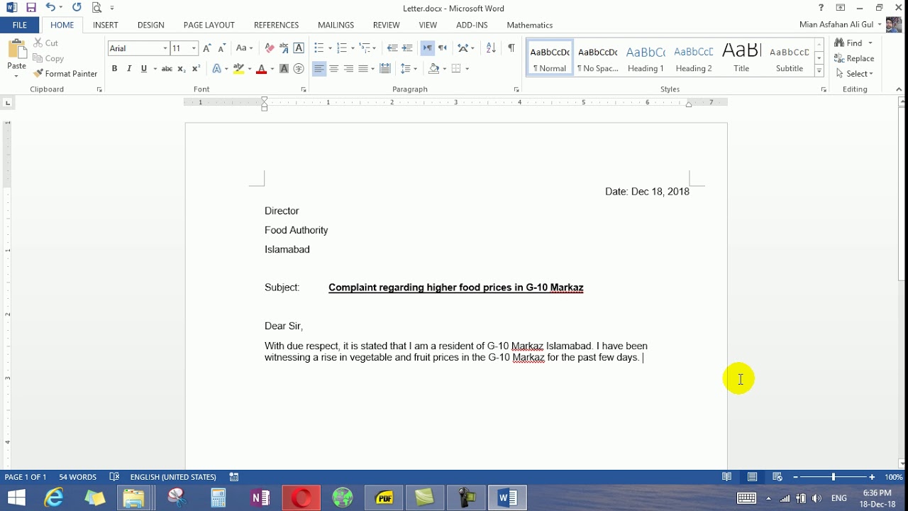 How To Write A Letter In Microsoft Word Urdu Hindi YouTube how-to-write-a-letter-in-microsoft-word-urdu-hindi-youtube