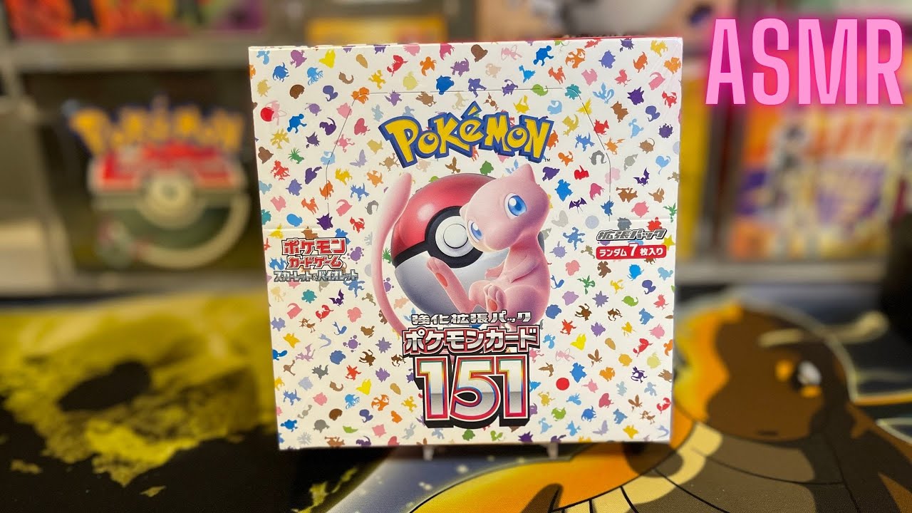 Brand New Pokemon 151 Booster Box Break - ASMR Sounds - YouTube