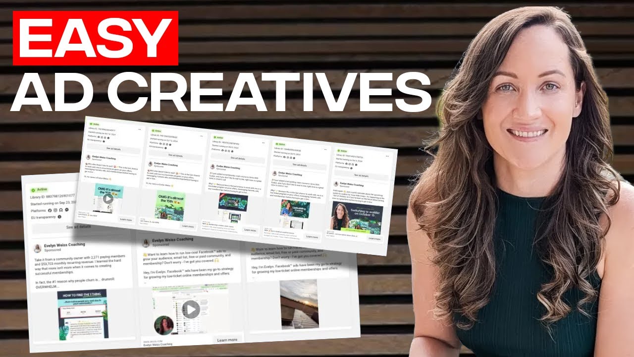 Easy Ad Creatives For Coaching, Courses And Memberships - YouTube