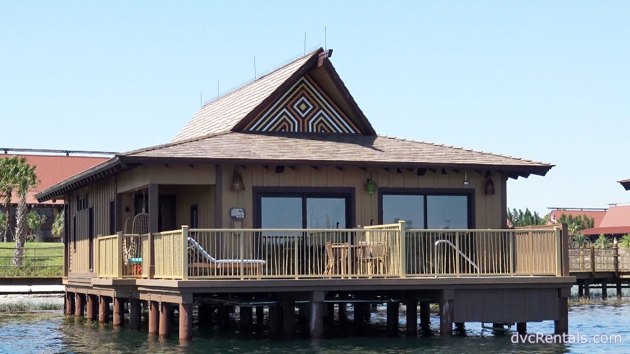 Polynesian Village Resort Overwater Bungalows from Seven Seas Lagoon ...