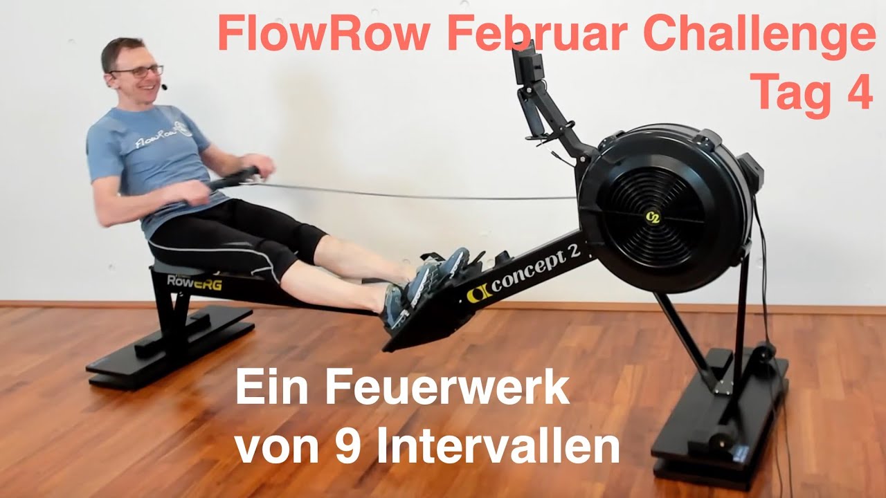 FlowRow Februar Challenge - Tag 4 - heute auf dem Concept 2 - YouTube