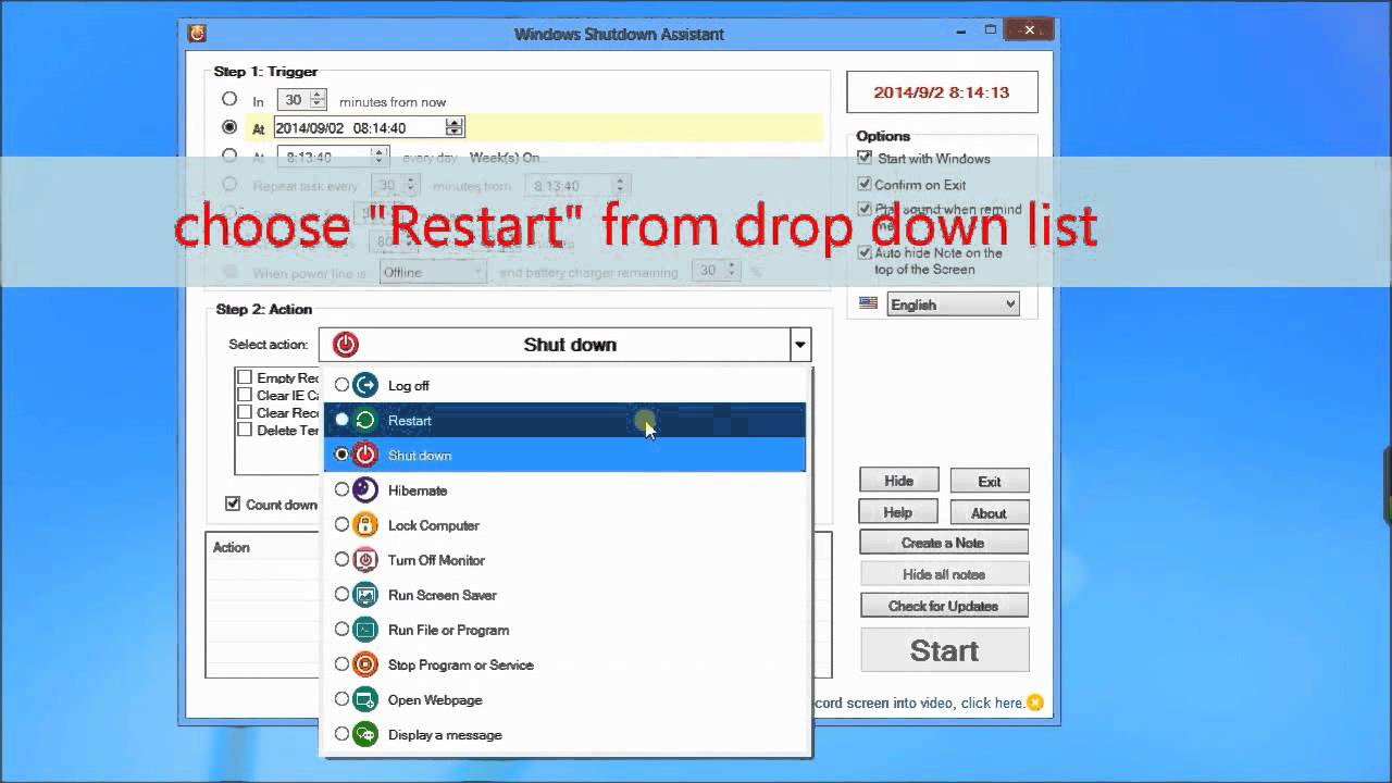 Easy way to restart Windows 8 computer - YouTube