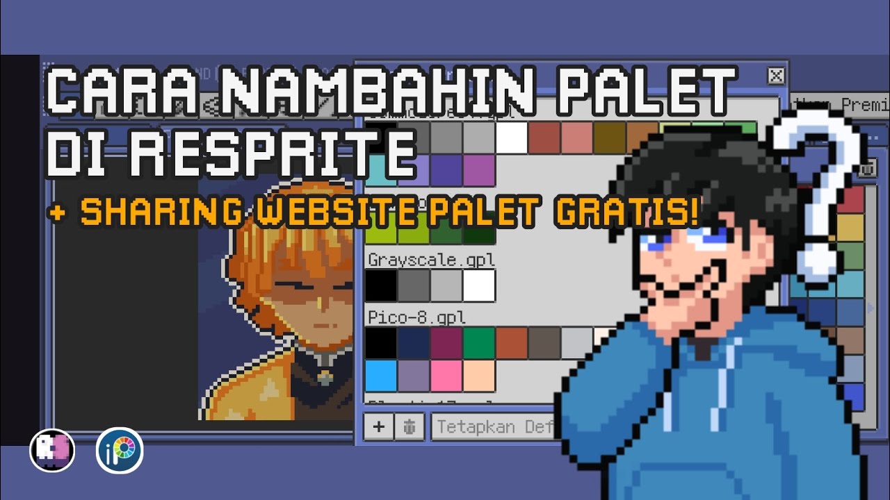 Cara Nambahin Palet Di Resprite Buat Bikin Pixel Art + Share Website Palet Gratis! - YouTube