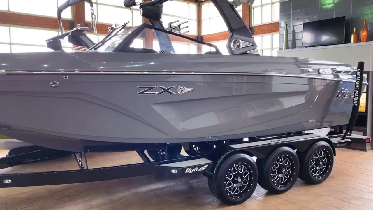 New 2020 Tige 23ZX Graphite Boat Showcase - Germaine Marine - YouTube