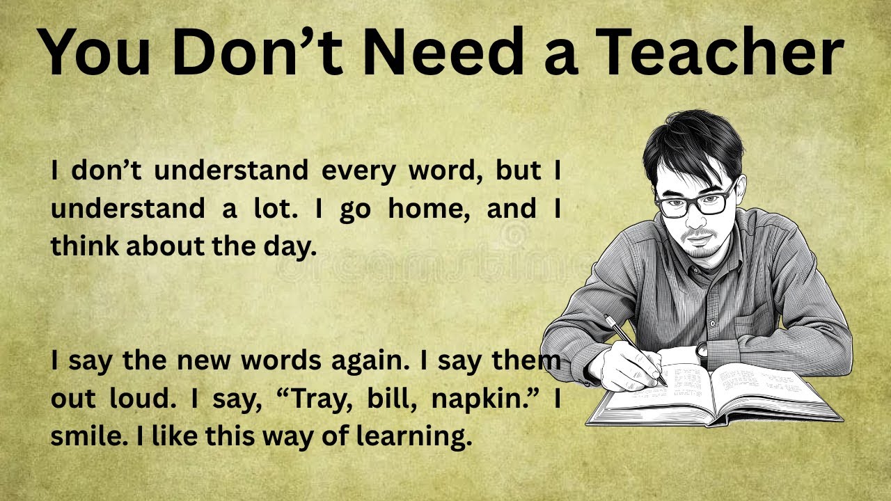 You Don’t Need a Teacher — My Simple Way to Learn English || Graded ...