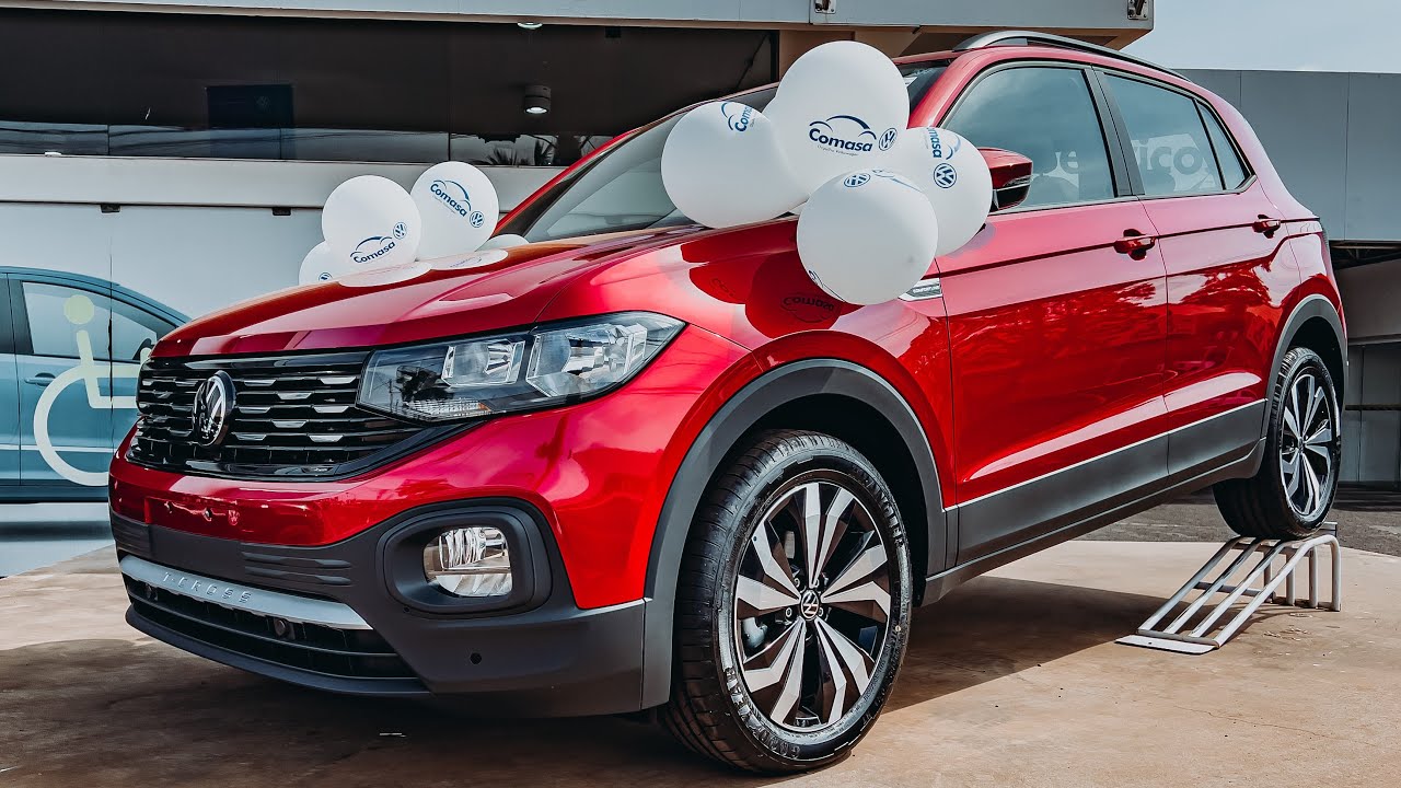 VOLKSWAGEN T-CROSS VERMELHO SUNSET 2022 - MESMA COR DO NIVUS - YouTube