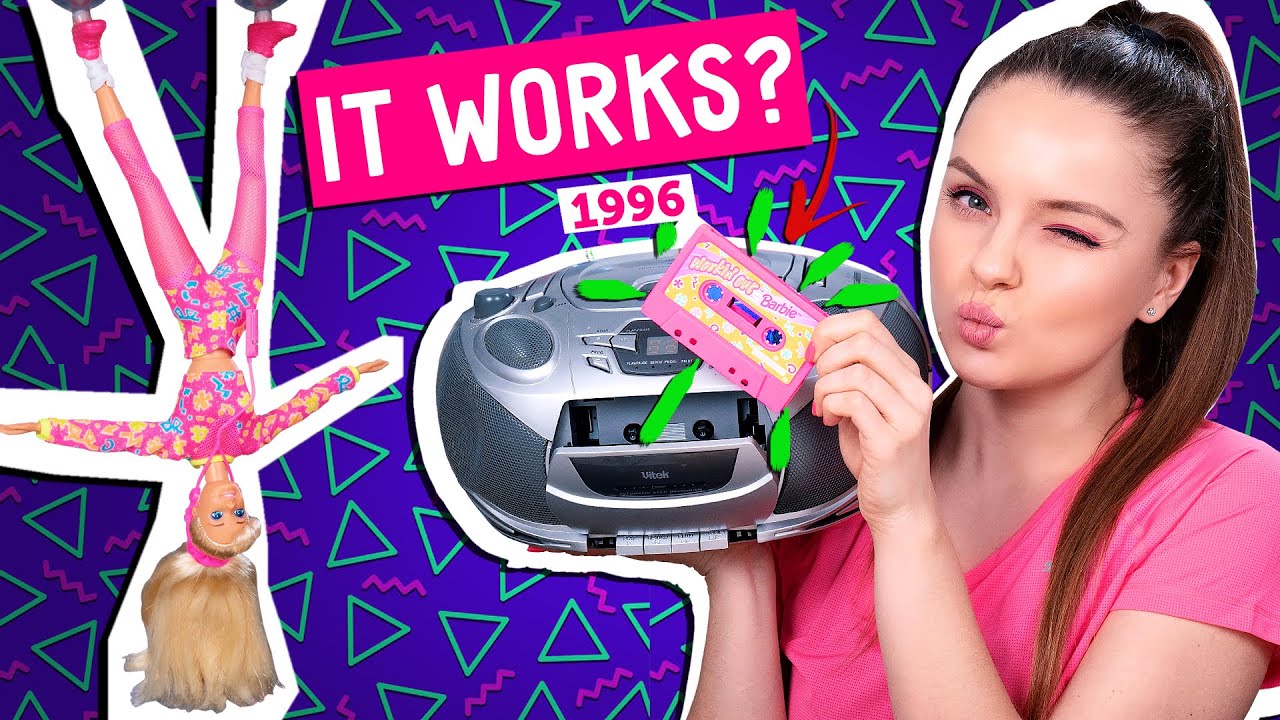 Doll with Cassette tape! Workin' Out Barbie 1996: Unboxing + Review ...