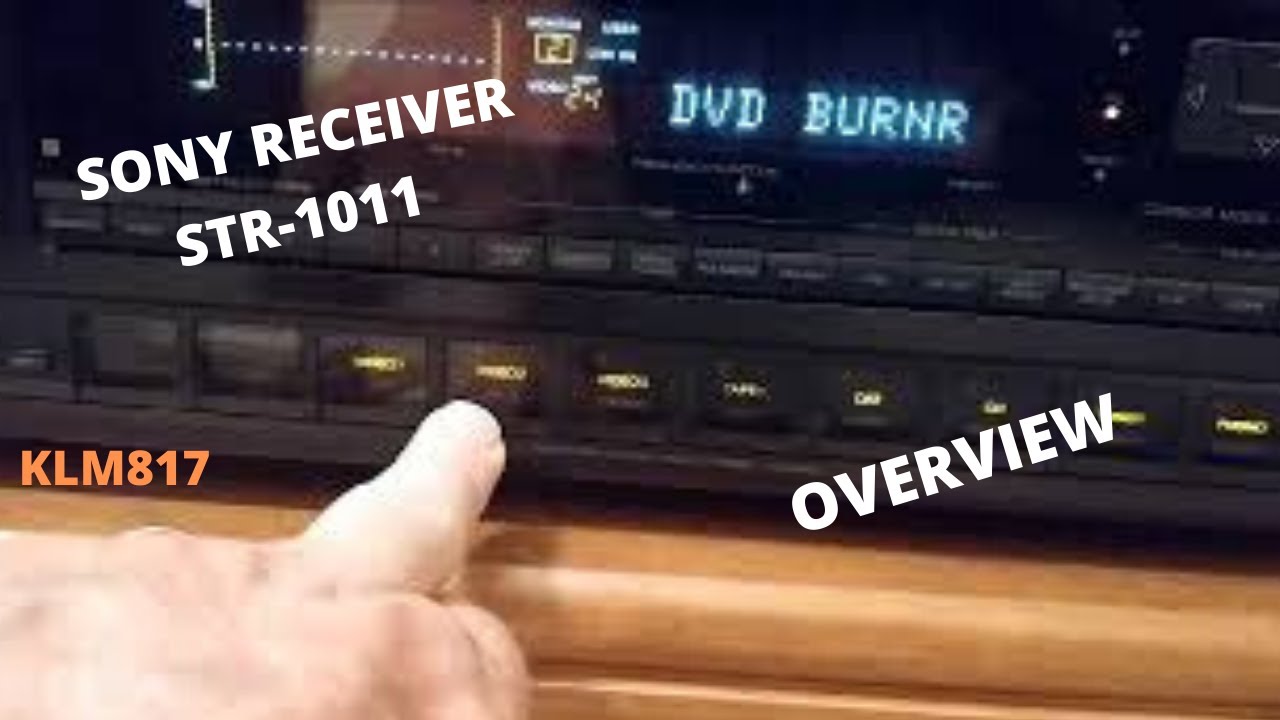Sony receiver STR-1011 ramble and overview - YouTube