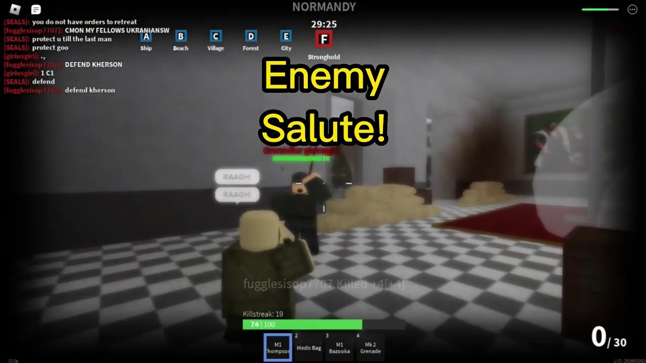 Roblox D-Day Enemy Salute!👍 - YouTube