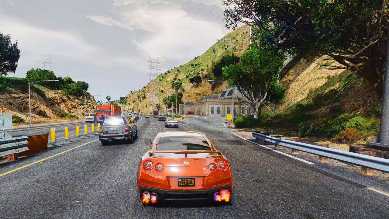 GTA 5 [ QuantV + Naturalvision Evolved ] Ultra Graphics Mod Gameplay On ...