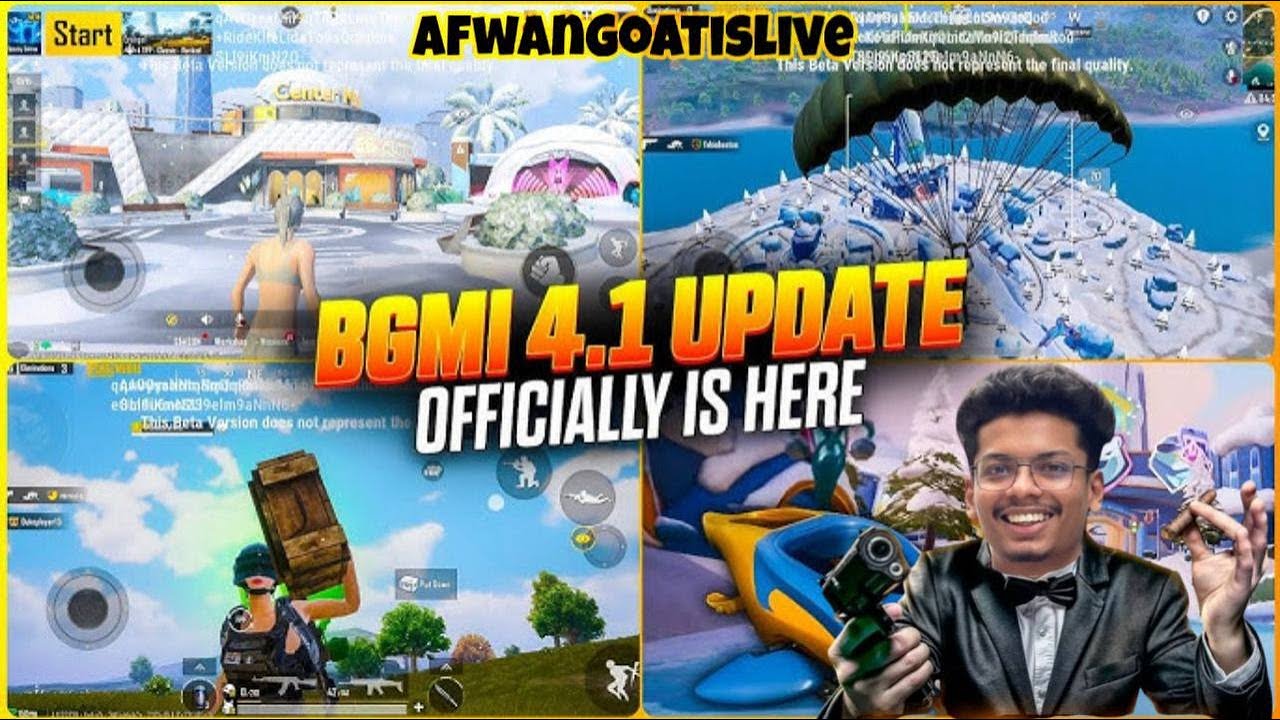 NEW UPDATE IS HERE | BGMI 4.1 w AWFAN GOATS !! BGMI LIVE GAMEPLAY - YouTube
