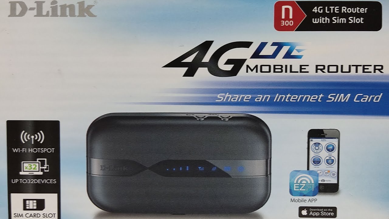 Mobile Router Dlink DWR-932C 4G LTE Unboxing - YouTube