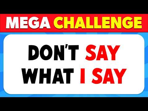 Avoid Saying The Same Thing As Me | MEGA CHALLENGE 😈
