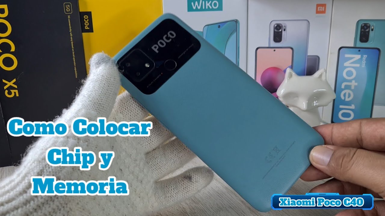 Como Poner Chip y Micro SD Xiaomi Poco C40/Quitar Porta Sim - YouTube
