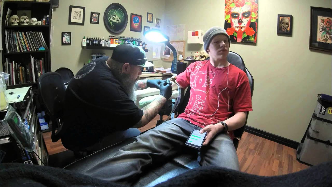 Josh gets his first tattoo - YouTube