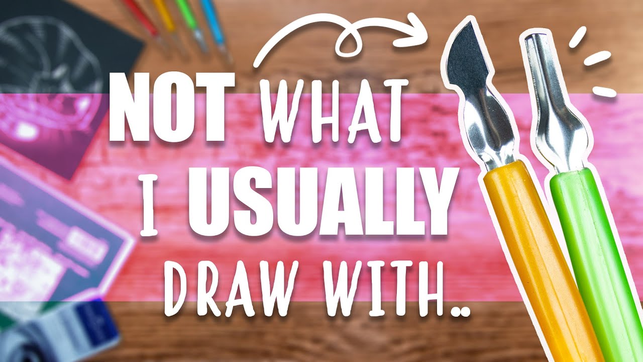 UNUSUAL DRAWING TOOLS & 2021 ART GOALS - Smart Art Mystery Supplies ...