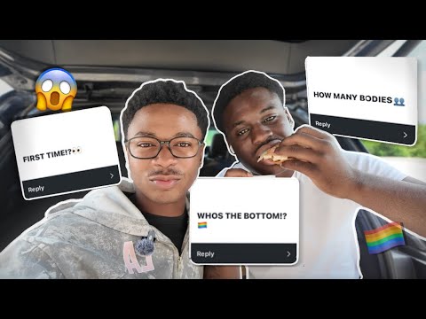 GAY COUPLE “Q&A” WITH BOYFRIEND (YALL DID ALOT..) 