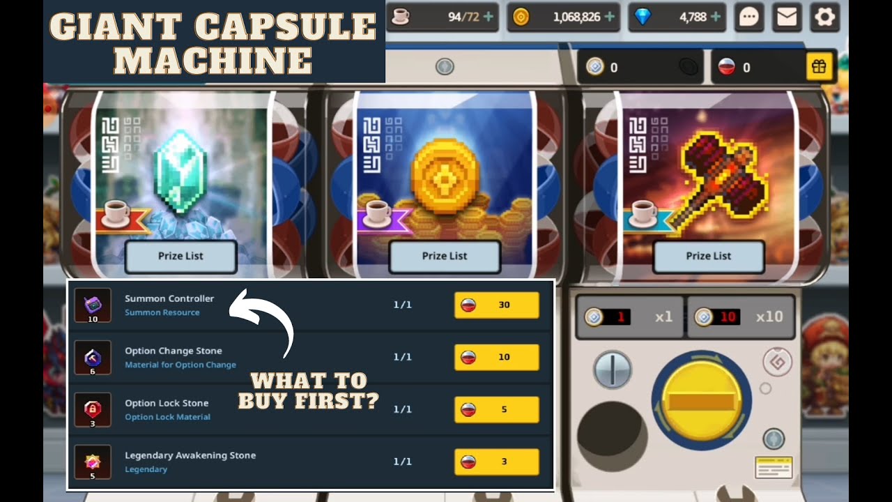 [[GUARDIAN TALES]] Giant Capsule Machine - What should you purchase ...