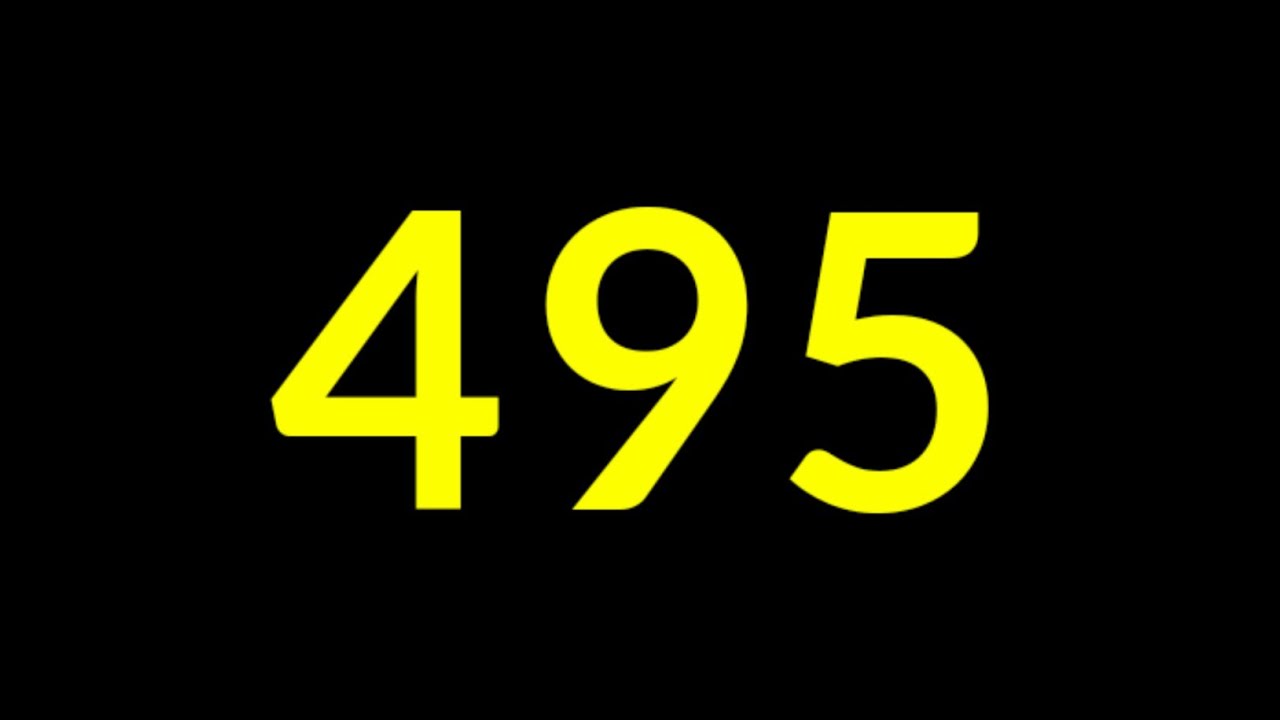 495 Second Countdown Timer With Sound Effect - YouTube