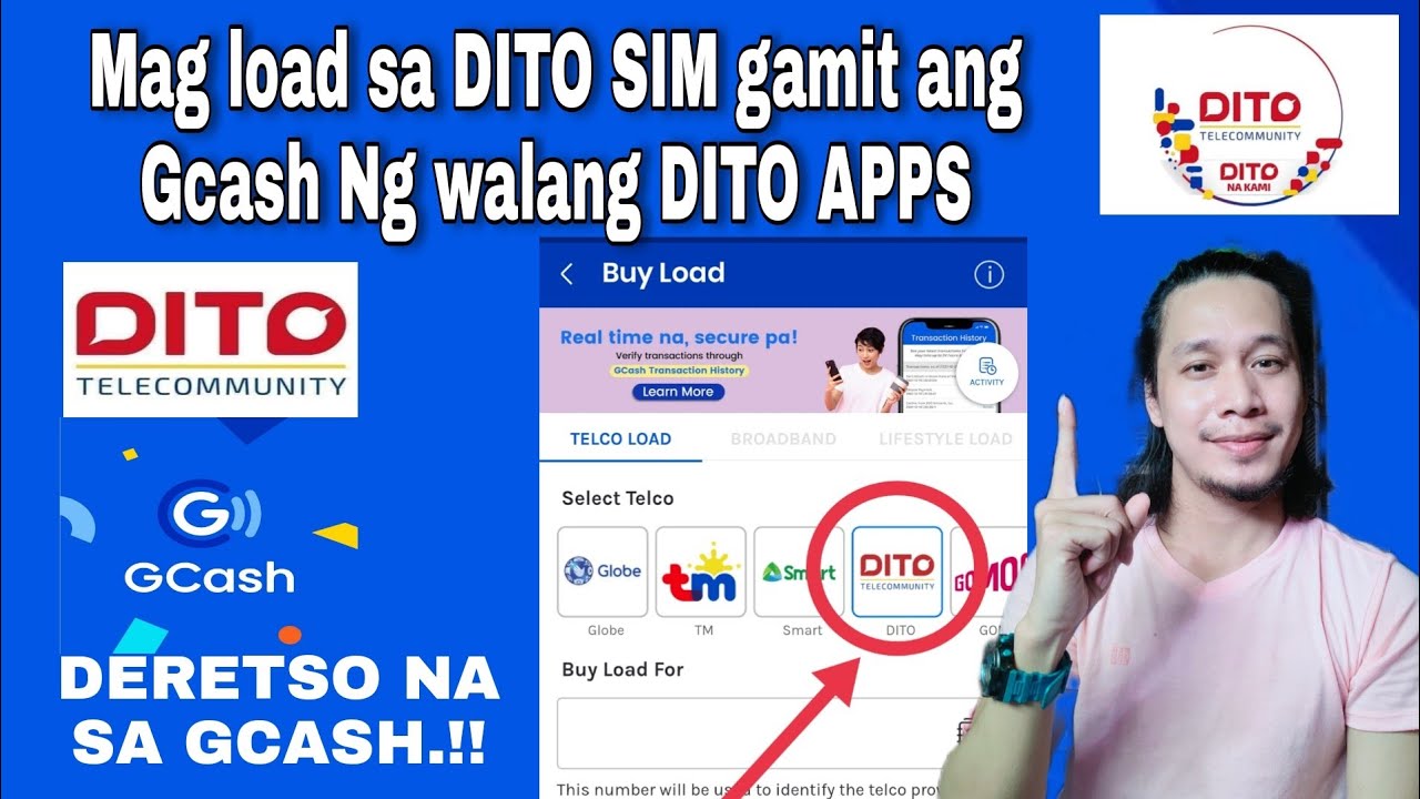 PAANO MAG LOAD SA DITO SIM GAMIT ANG GCASH - YouTube