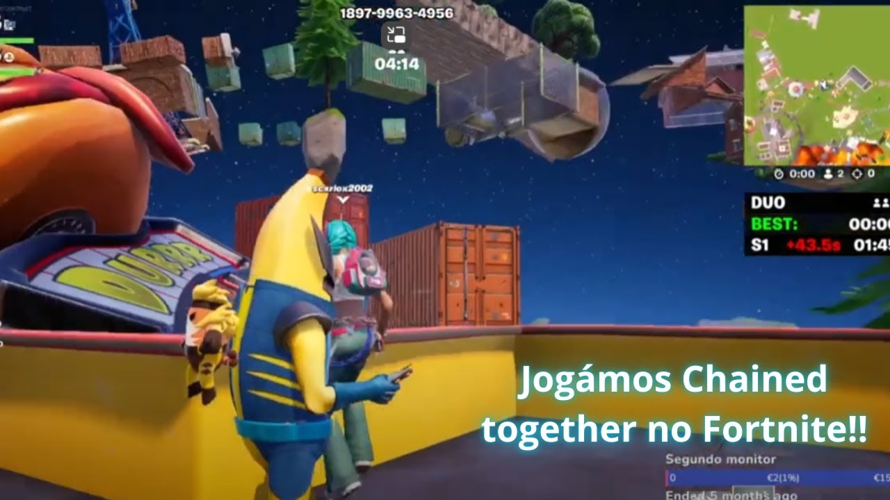 Jogámos Chained Together no Fortnite!!! - YouTube
