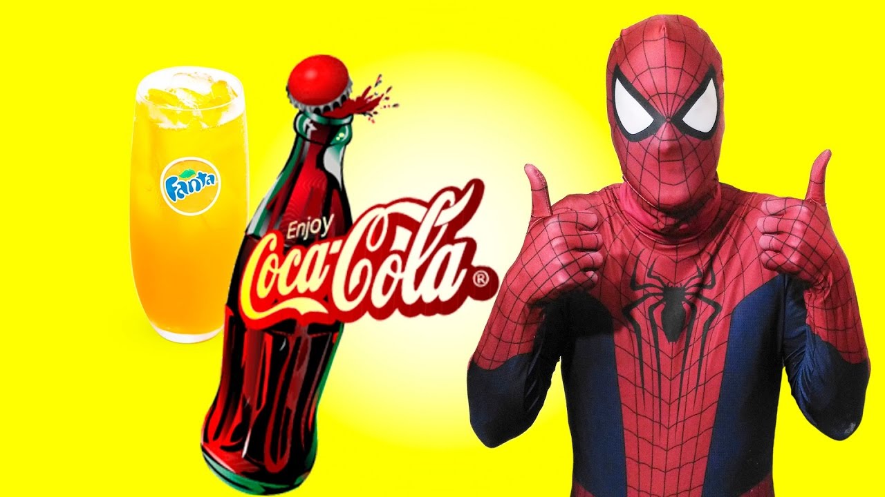 Spiderman vs Joker Coke Challenger prank /w Elsa Coke challenger Fun ...
