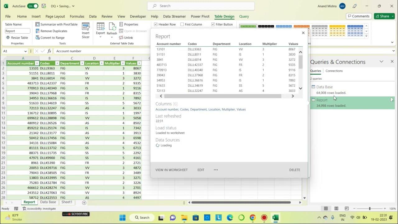 Quick Vlookup Solution By Excel Powerquery Merge Option Youtube