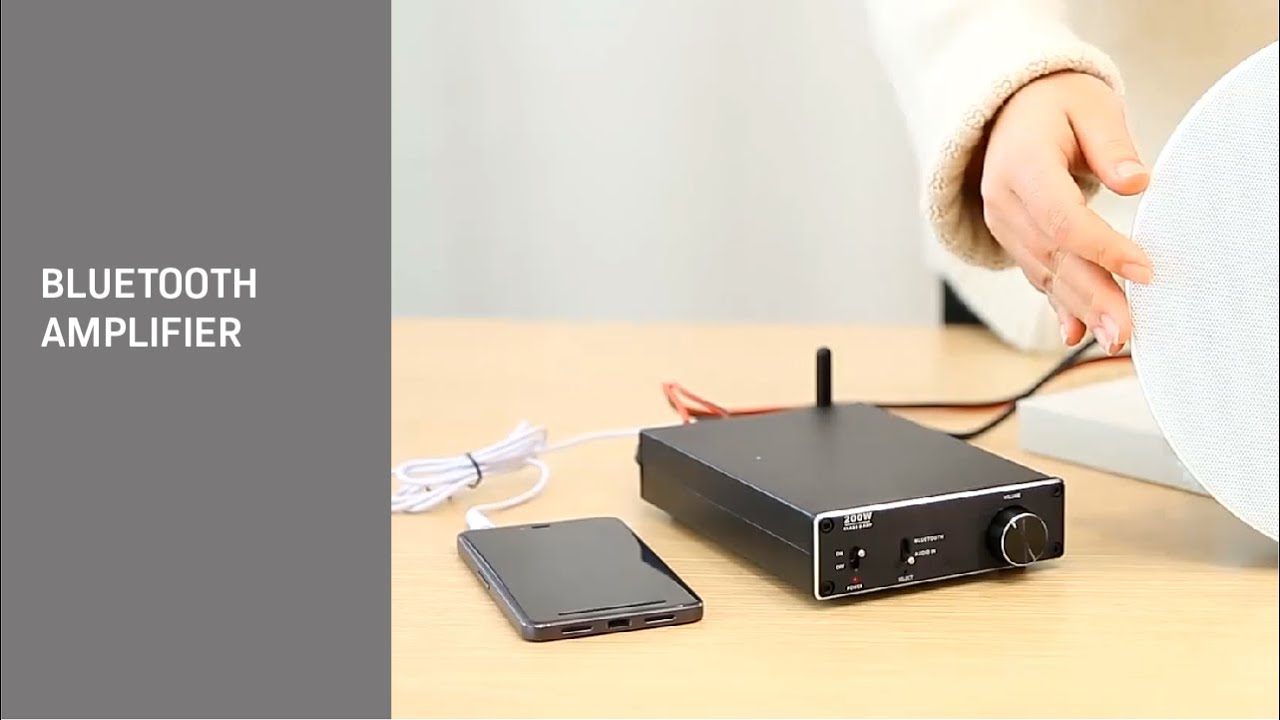 200W Class D Bluetooth aptX Stereo Amplifier - AMP-200BT [LUMIAUDIO ...