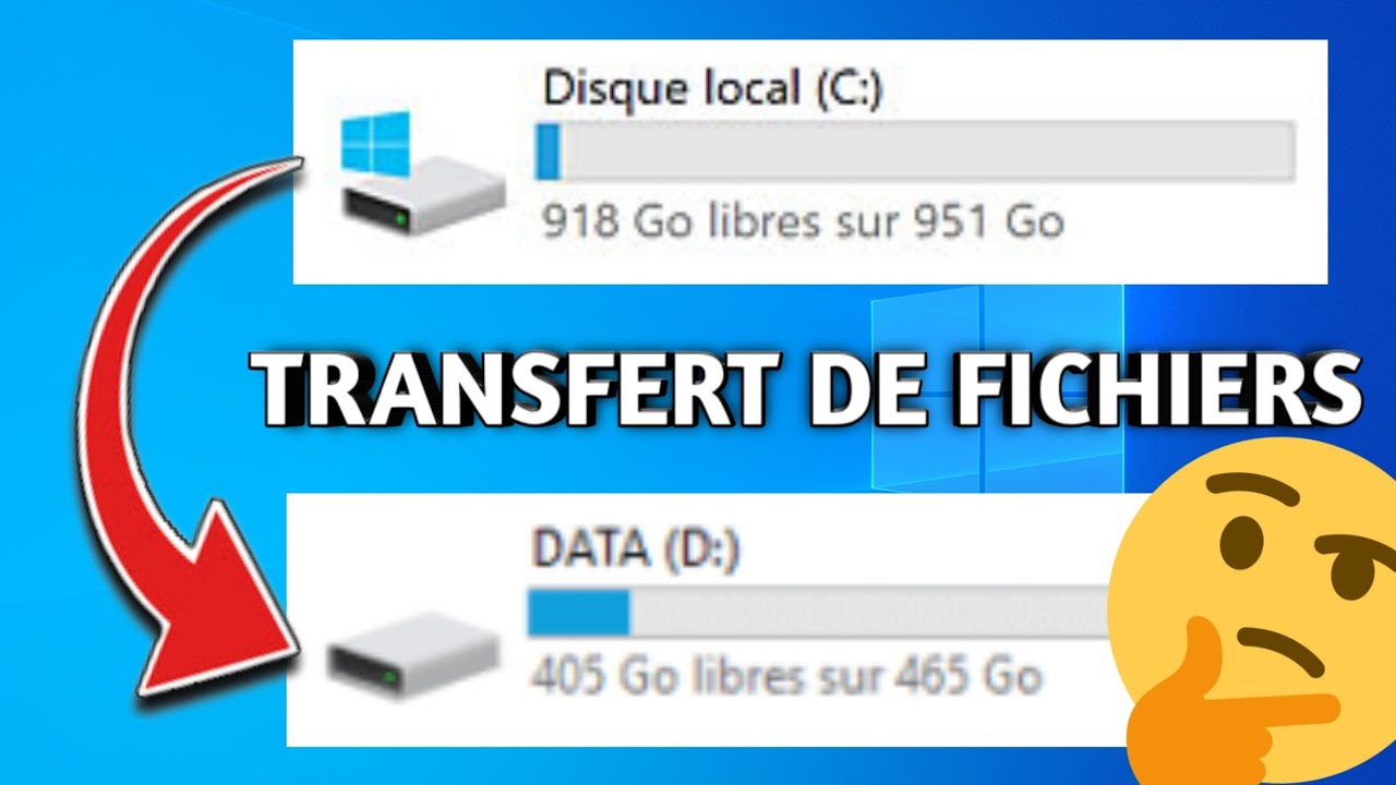 TUTO : Comment DÉPLACER des fichiers du DISQUE C vers le DISQUE D ...