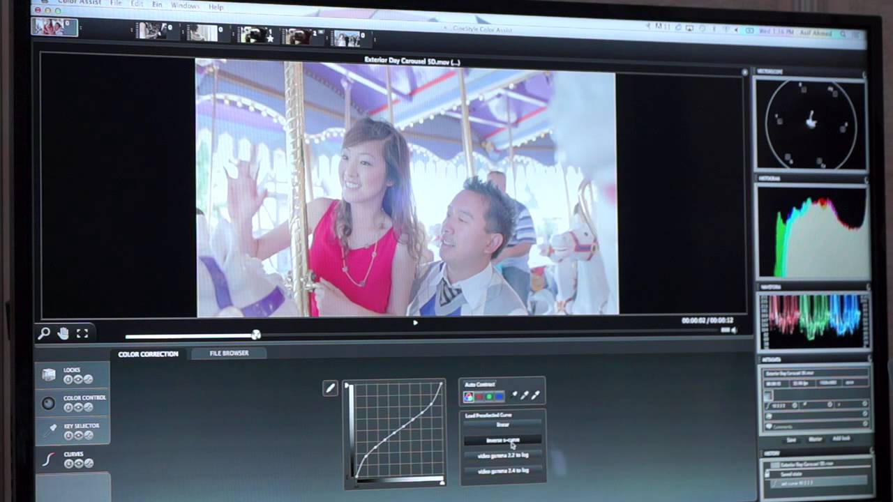Technicolor demonstrate Color Assist running on Final Cut Pro X at NAB ...
