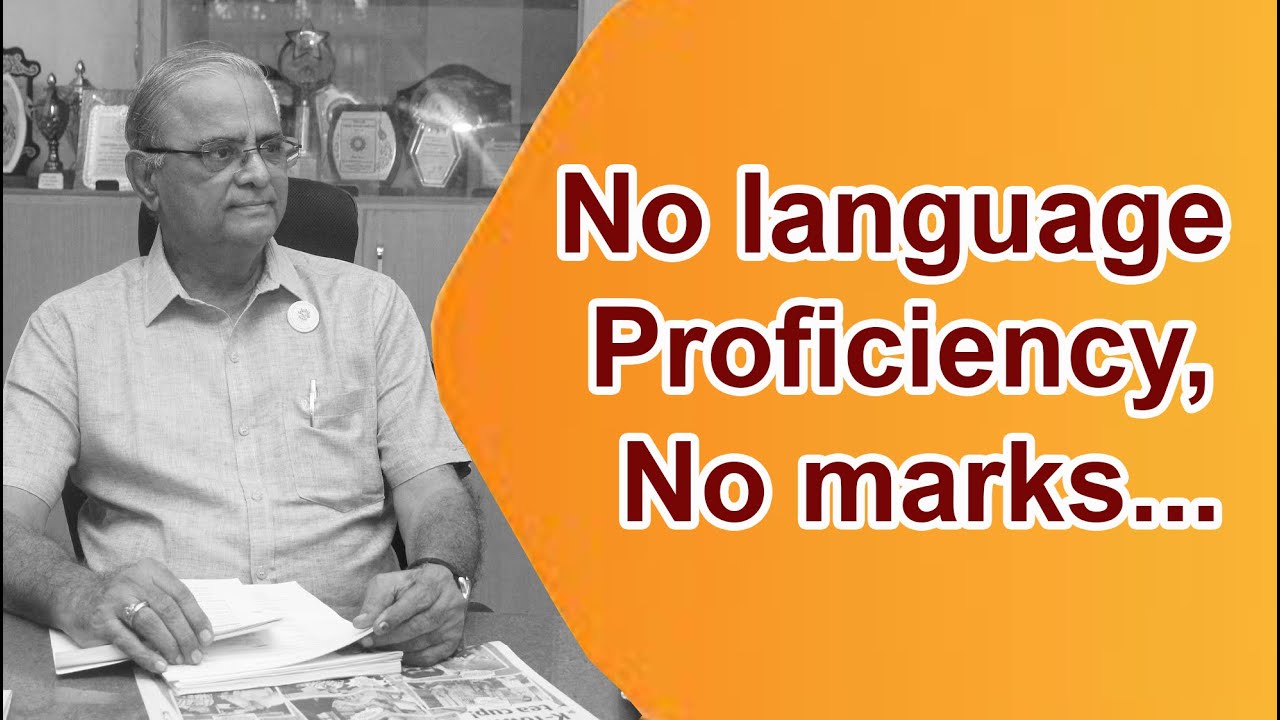 No language proficiency, no marks... - YouTube