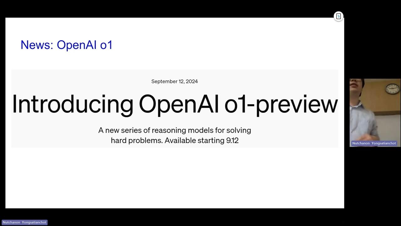 TU-CN408 - Lecture 6: OpenAI o1 and Visual Language Models - YouTube