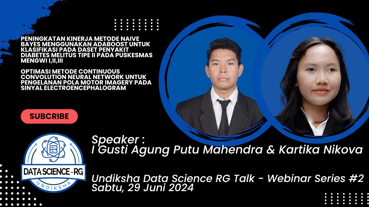 Undiksha DS-RG Webinar #2 - Naive Bayes & Adaboost & Metode Continuous Convolution Neural ...