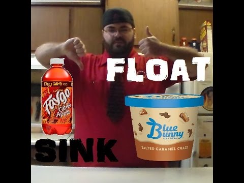 Candy Apple Faygo & Caramel Craze Ice Cream Float - Sink or Float - YouTube