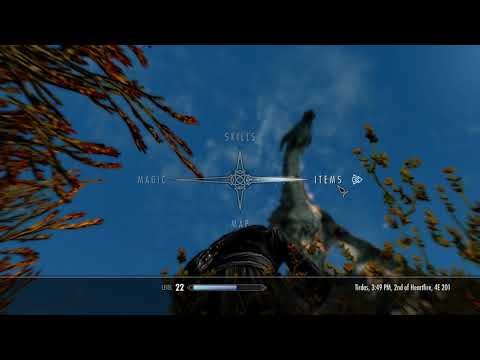 Skyrim Ayrdin vs Dragon and Giant 1