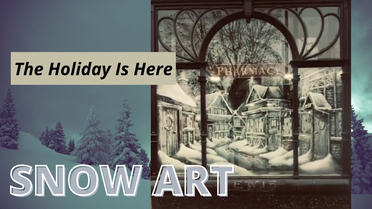 WINDOW SNOW ART - YouTube
