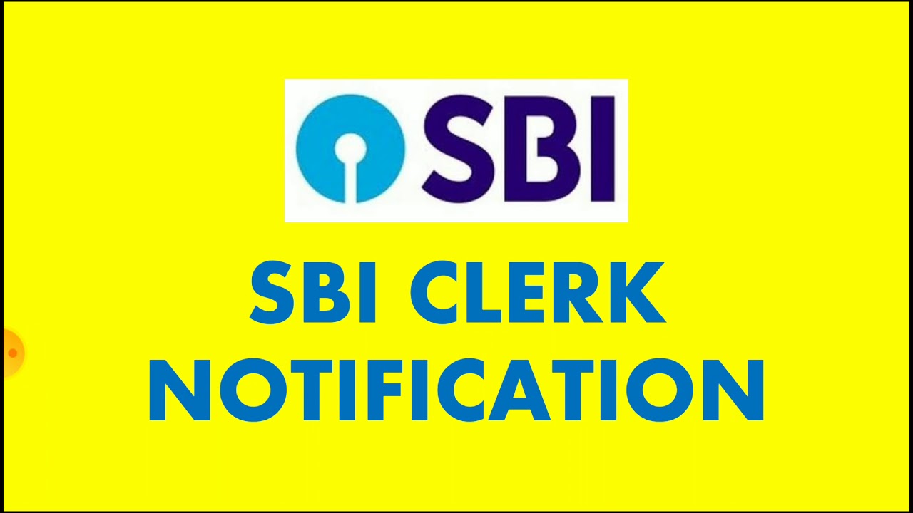 SBI CLERK 2021 NOTIFICATION - YouTube
