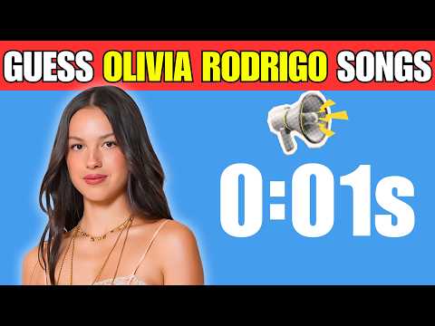 Can You Guess These Olivia Rodrigo Songs in 1 SECOND? 🎤 | Ultimate Livie Quiz