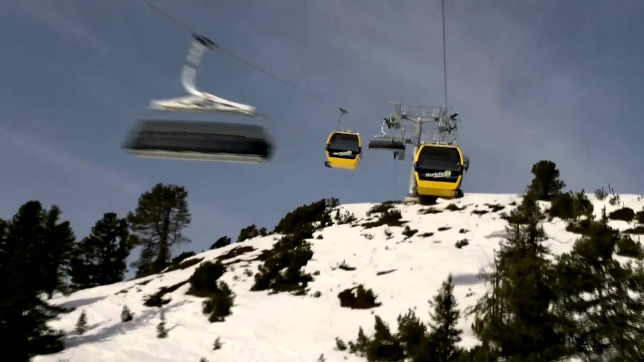 Hybrid ski lift (Teleminx). View from chair - YouTube