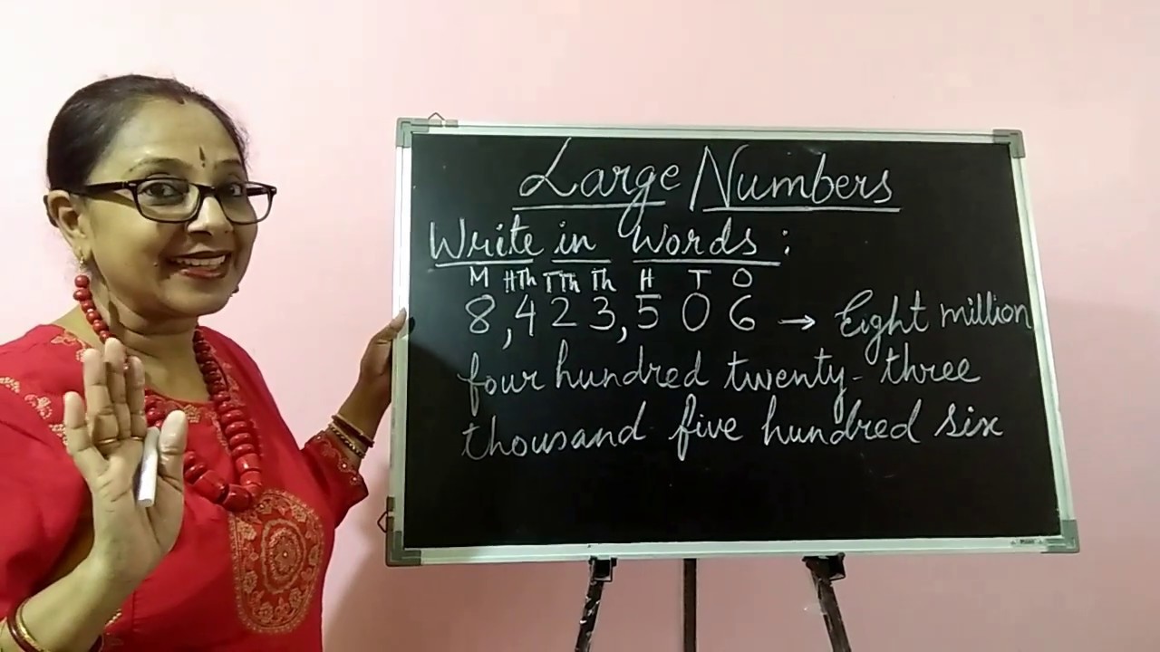 WRITING LARGE NUMBERS IN WORDS - YouTube