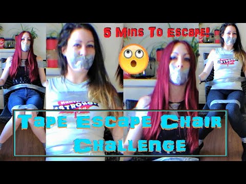 Duct Tape Chair Escape Challenge, 5 Mins To Get Free!