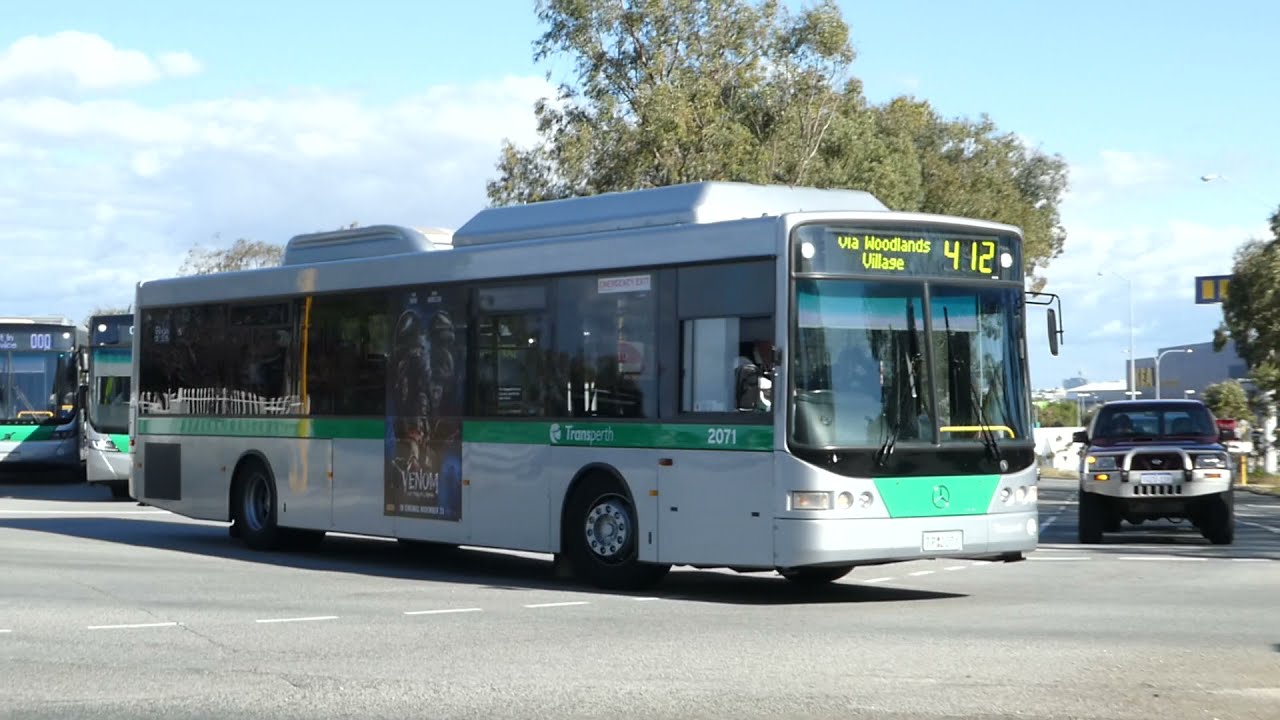 Transperth Mercedes-Benz OC500LE (Volgren CR228L) TP2071 departs ...