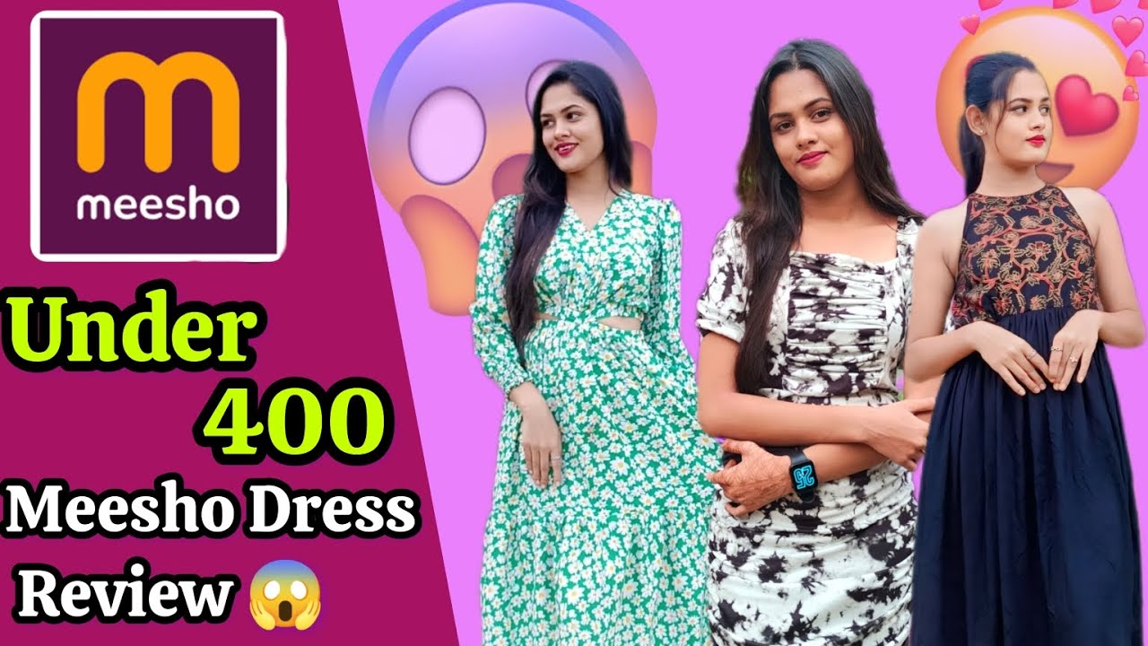 Trendy Meesho Dress Review All Under 400 😱 | Try On Haul - YouTube