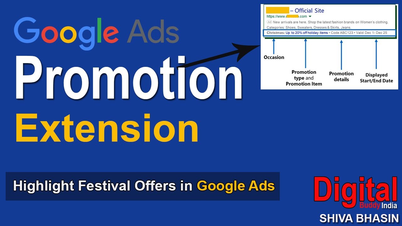 Promotion Extensions in Google Ads | ad extensions course in Hindi by ...