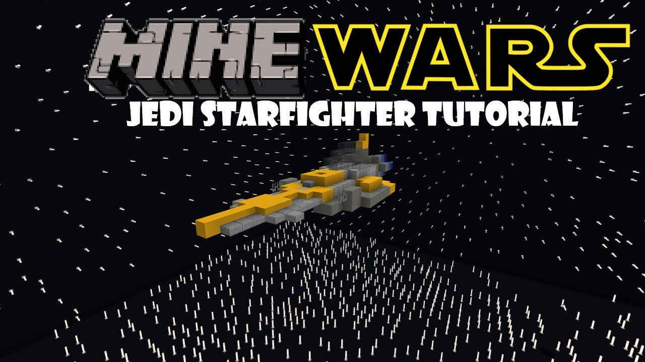 Minecraft:Star Wars Jedi Fighter Build Tutorial - YouTube