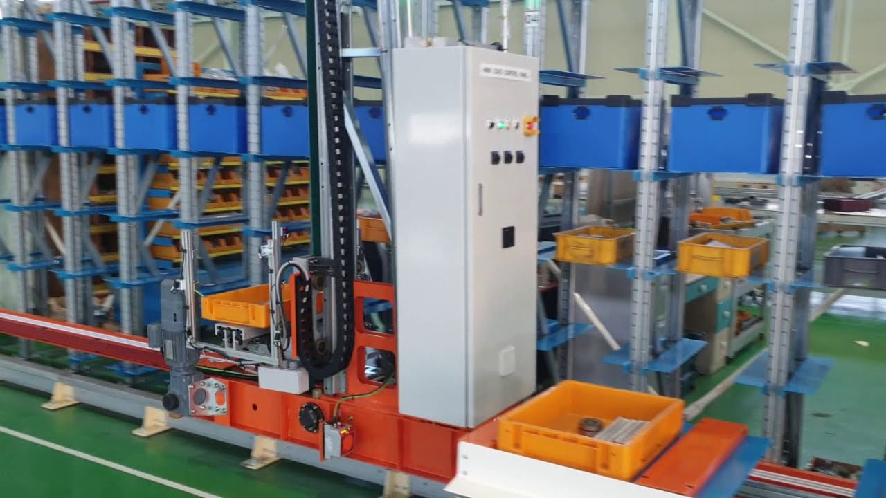 AS/RS, Mini Load System, Mini Stackercrane System - YouTube