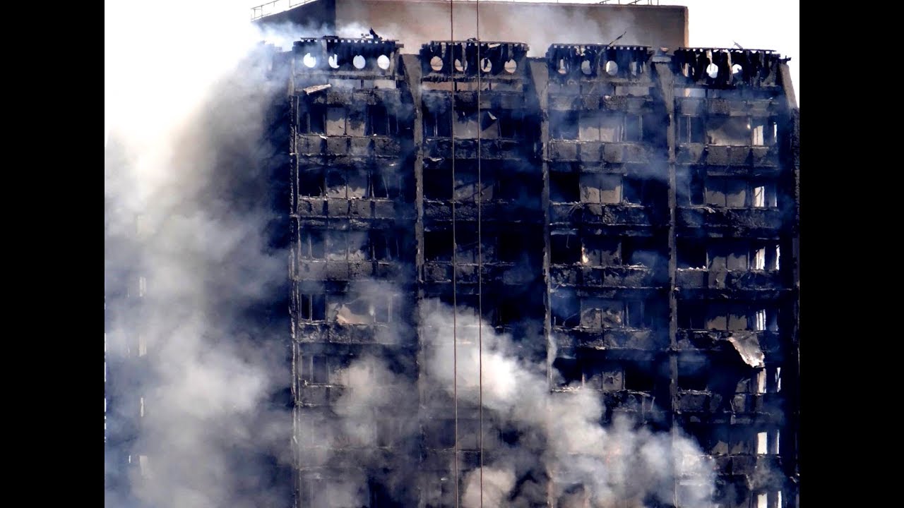 Dramatic Grenfell Tower Fire in North Kensington (London, 2017) - YouTube