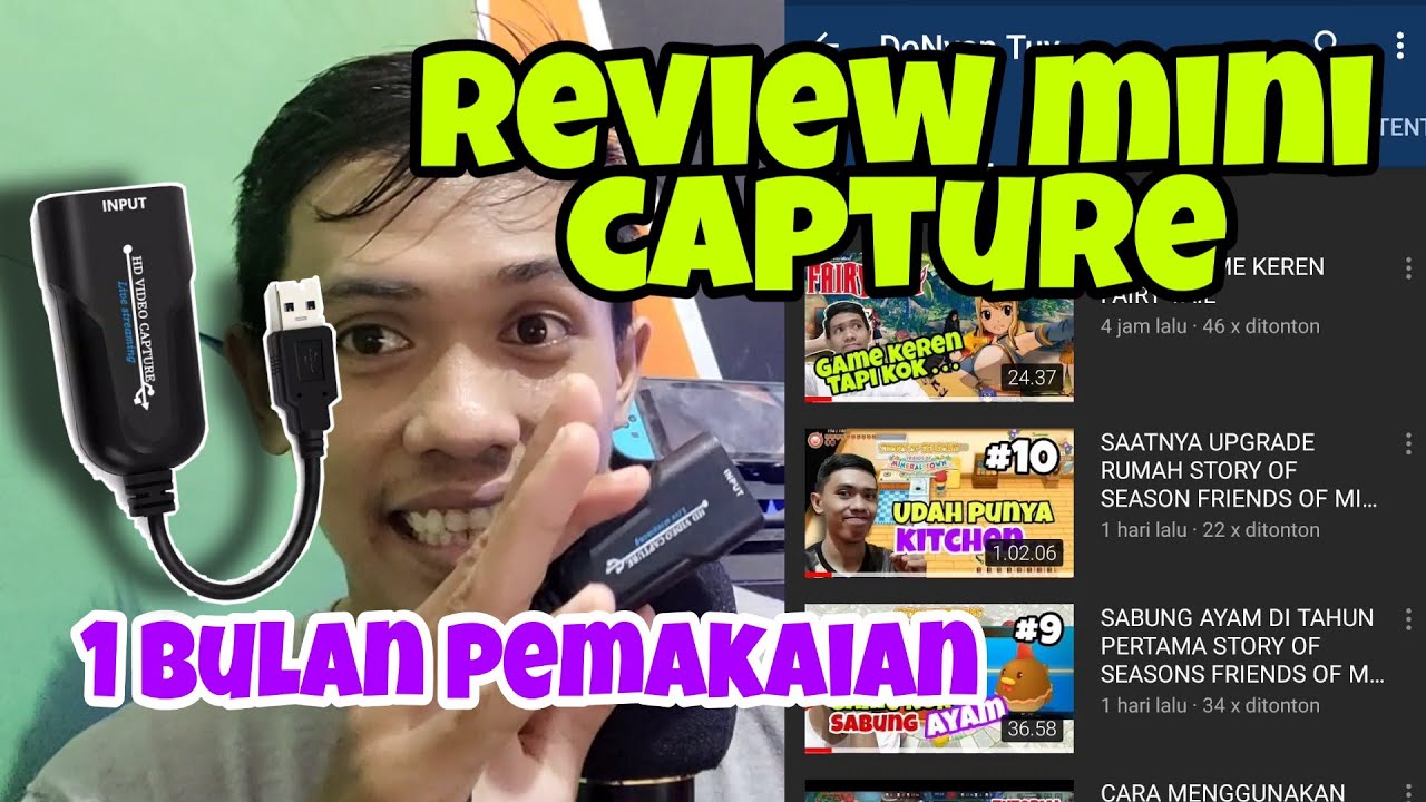 CAPTURE CARD MURAH BUAT GAMING BISA LIVESTREAM - YouTube